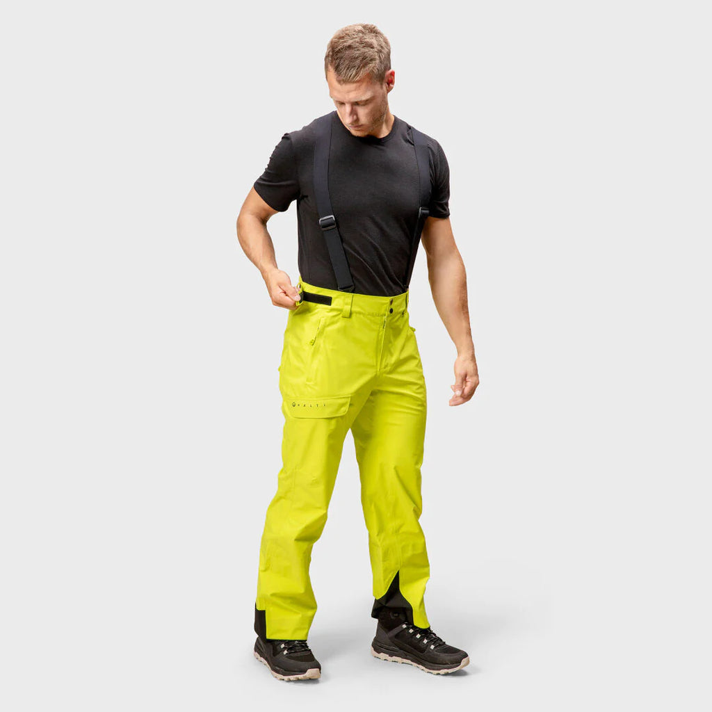 Halti Settler Mens 3 Layer Drymax Ski Pants - Sulphur Spring Yellow, M ...