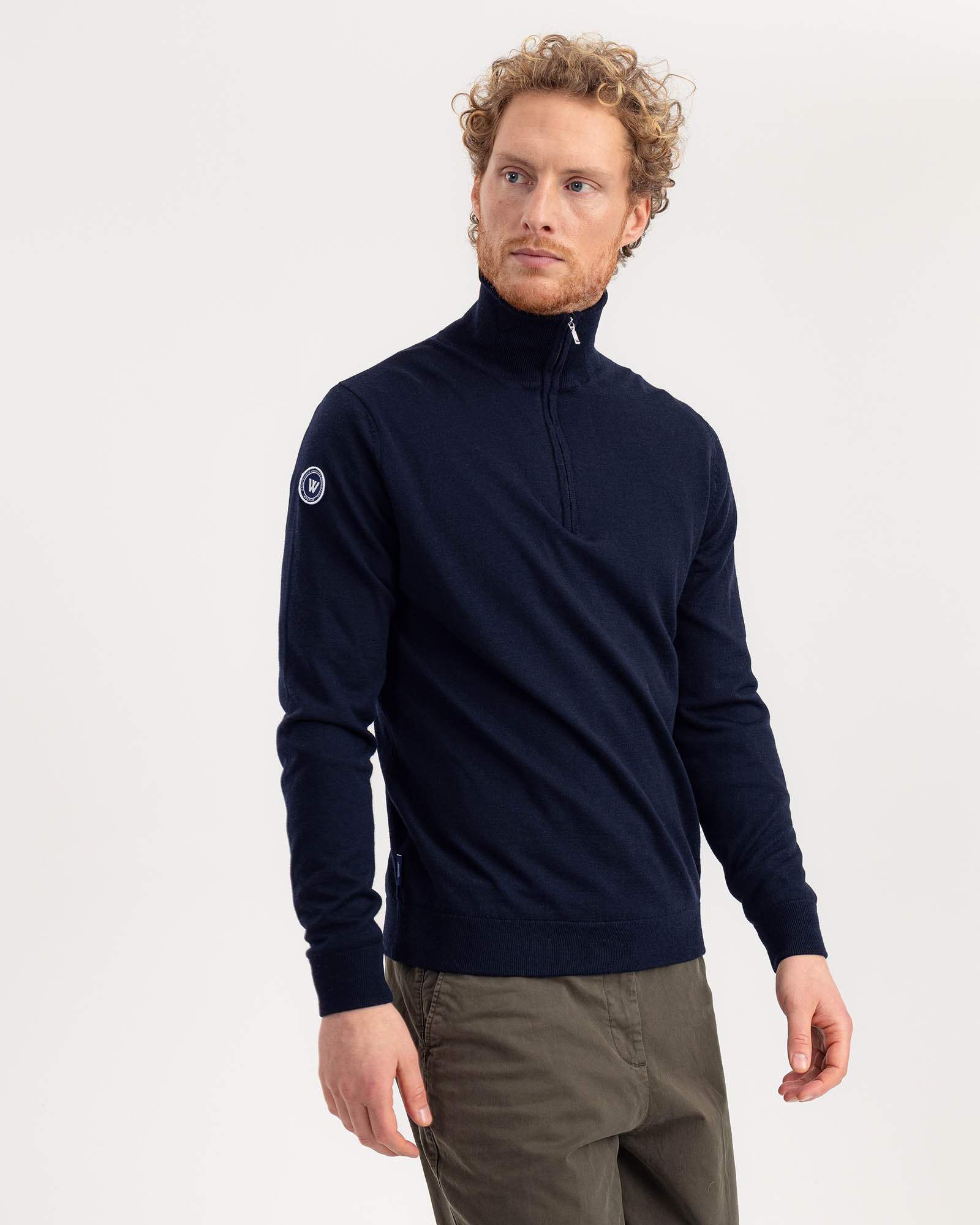 Holebrook Sweden Jesper Extrafine Merino Windproof Jumper - Navy ...